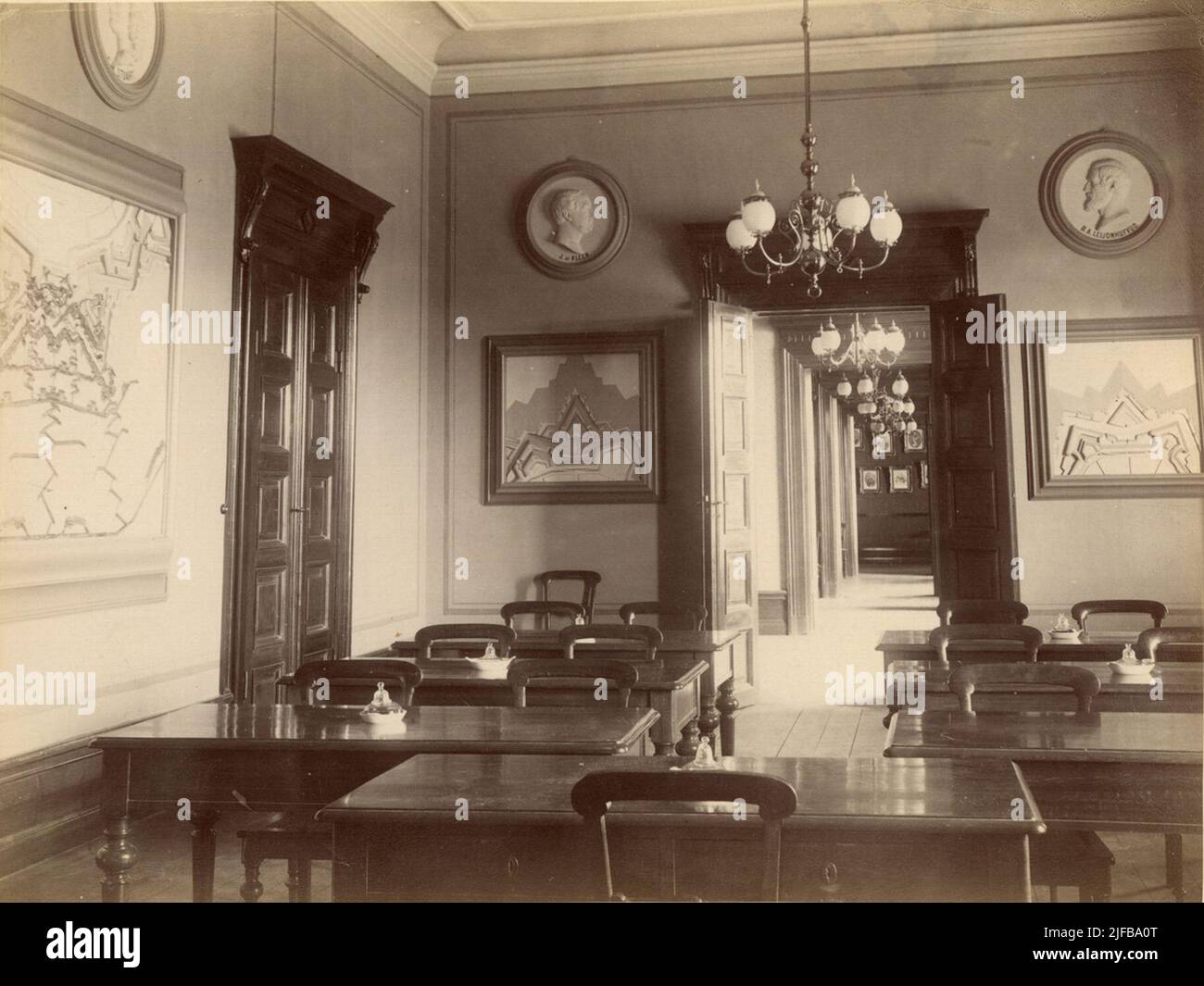 Interior from the Artillery and Engineering School. In the premises is ...