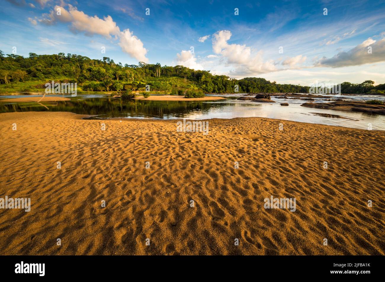 France, French Guiana, Amazonian Park, heart zone, Camopi, on the banks ...