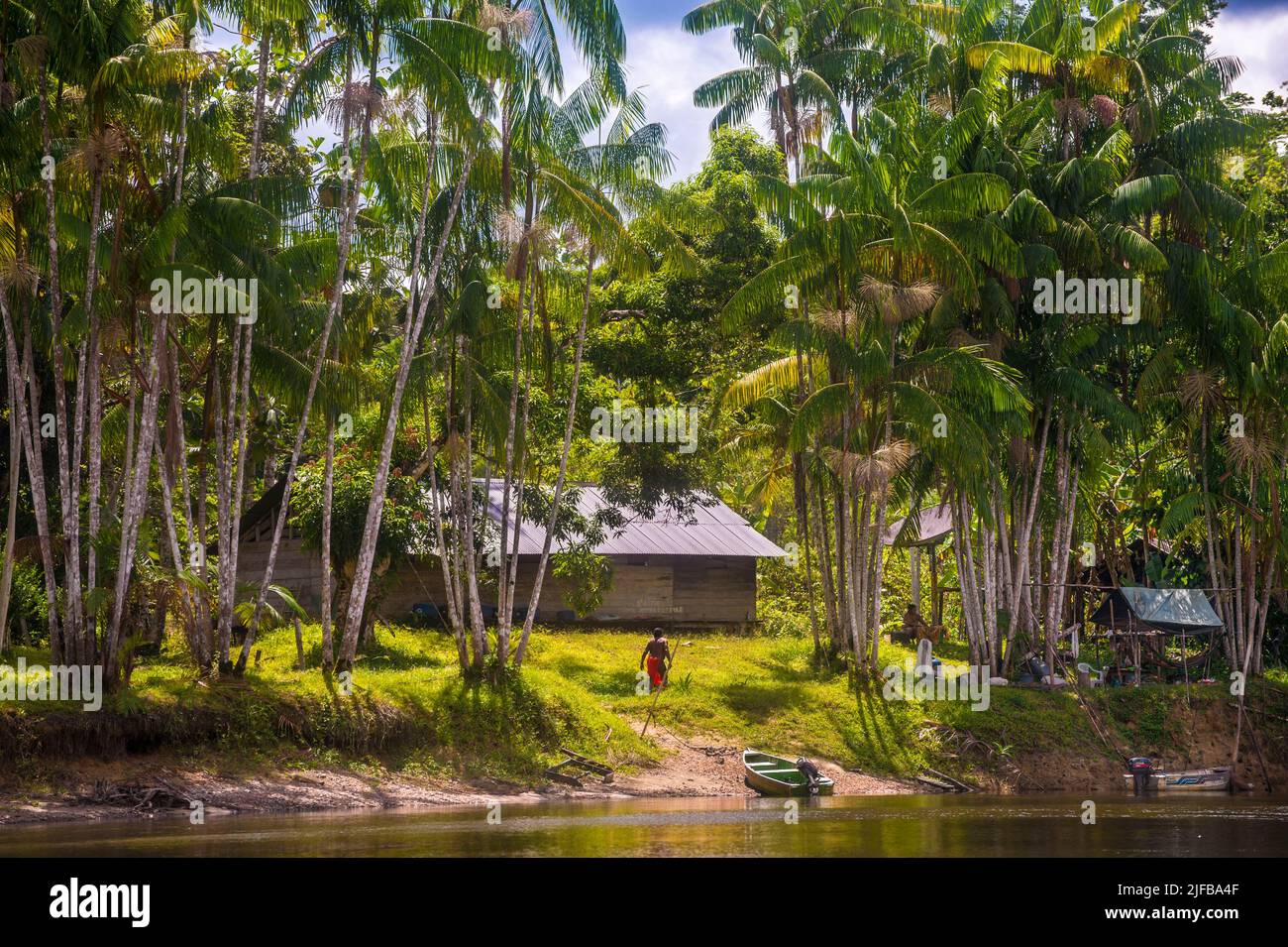 France, French Guiana, Amazonian Park, heart zone, Camopi, Native ...