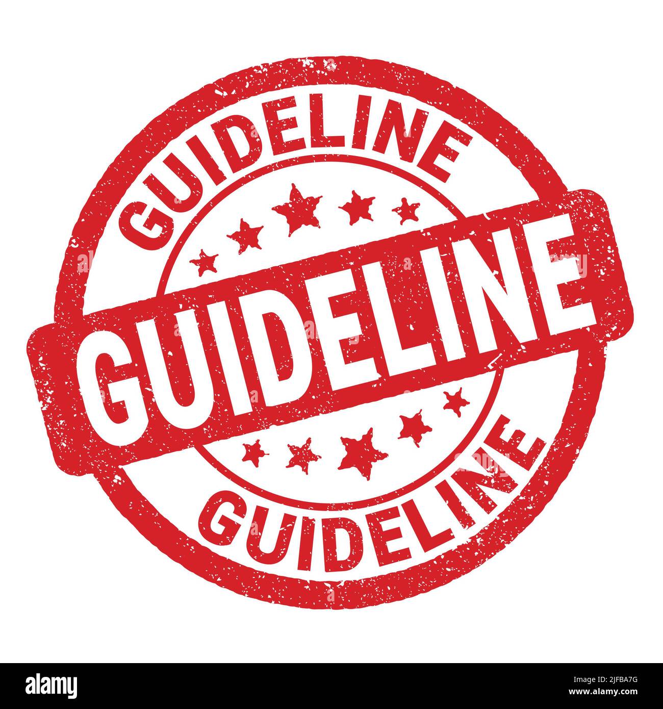GUIDELINE text written on red grungy stamp sign Stock Photo - Alamy