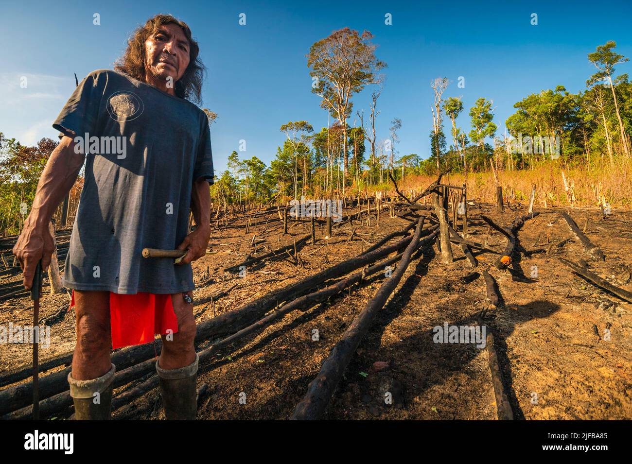 France, French Guiana, Amazonian Park, heart zone, Camopi, Native ...