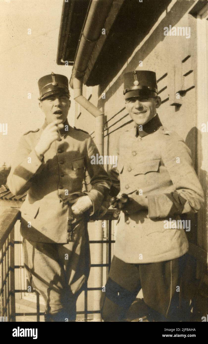 Pupils or teachers at the Karlberg war school Stock Photo - Alamy