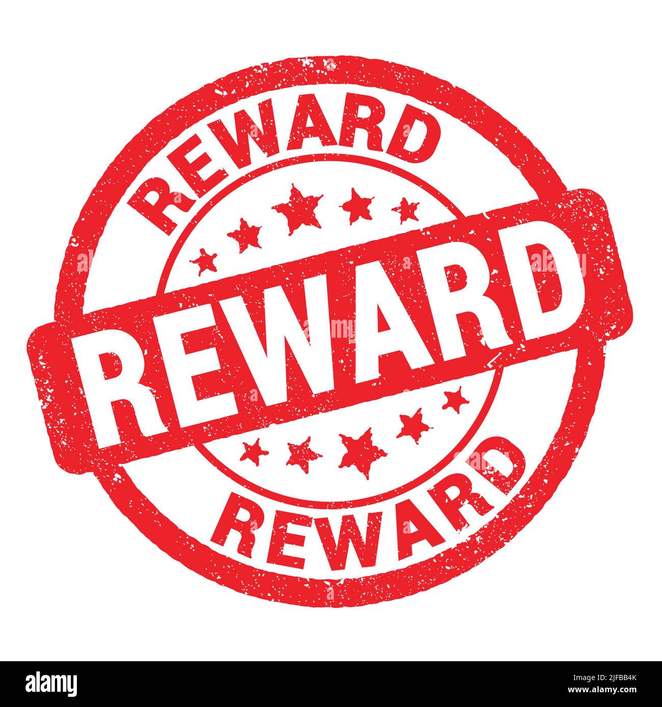 REWARD text written on red grungy stamp sign Stock Photo - Alamy