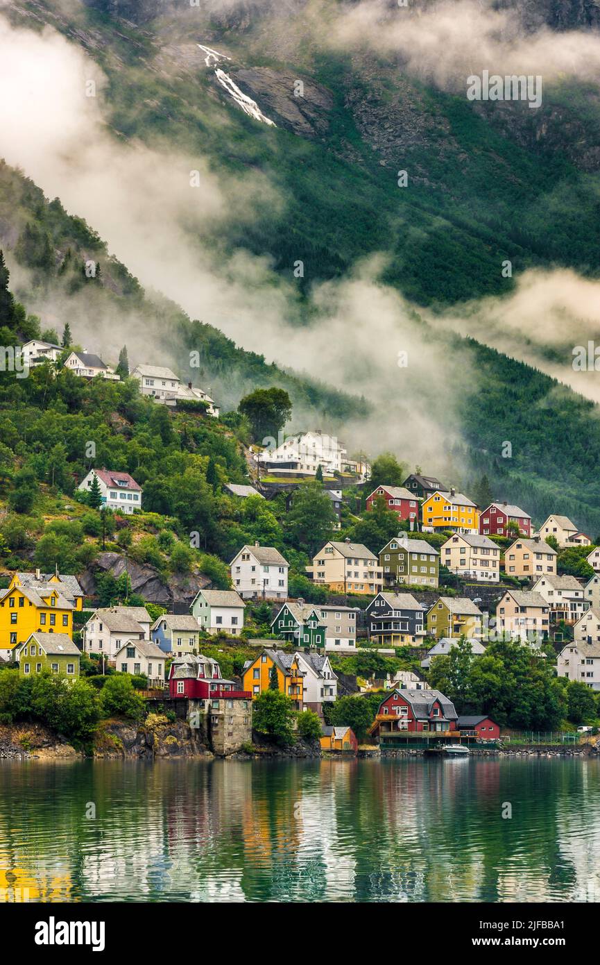 Norway, County of Hordaland, village of Odda Stock Photo - Alamy