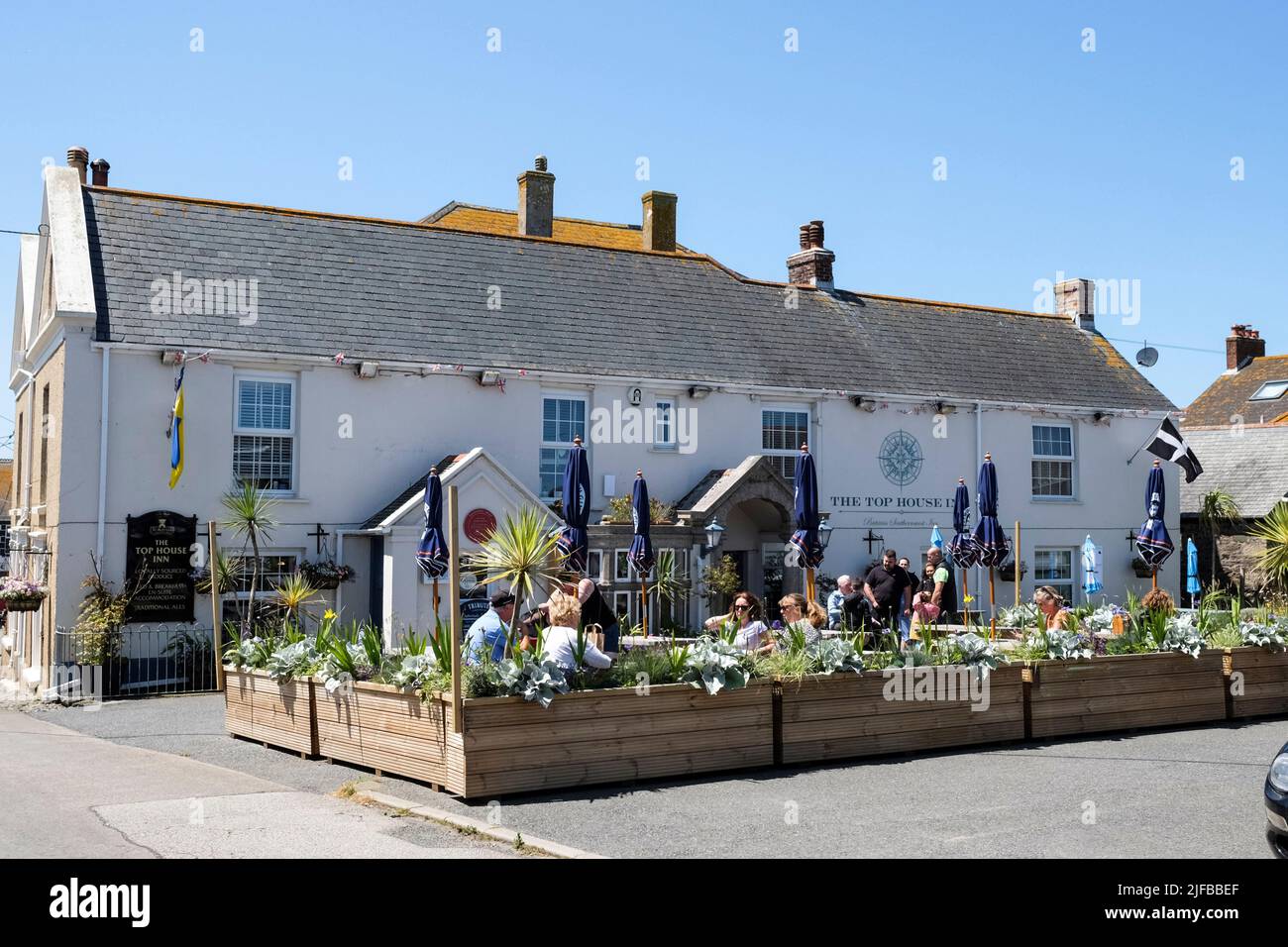 The Top House Inn in Lizard village Stock Photo - Alamy