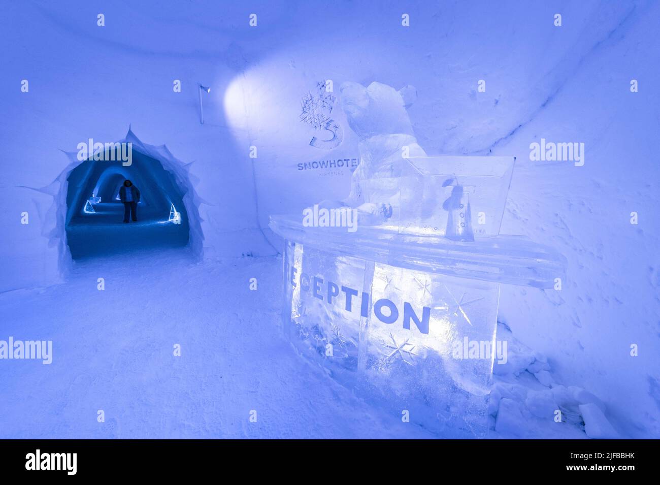 Norway, Lapland, County of Finnmark, Kirkenes, ice hotel and its ...