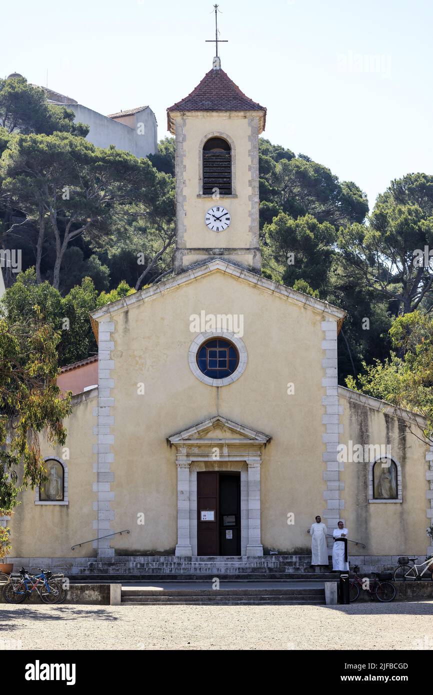 France, Var, Iles d'Hyeres, ile de Porquerolles, Port Cros national ...
