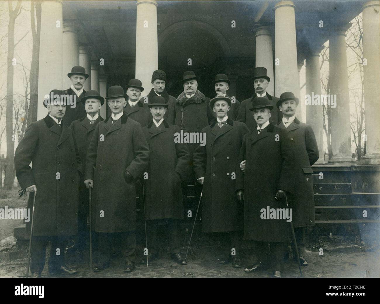 35 year officer anniversary at Karlberg on December 1-2 1917 Stock ...