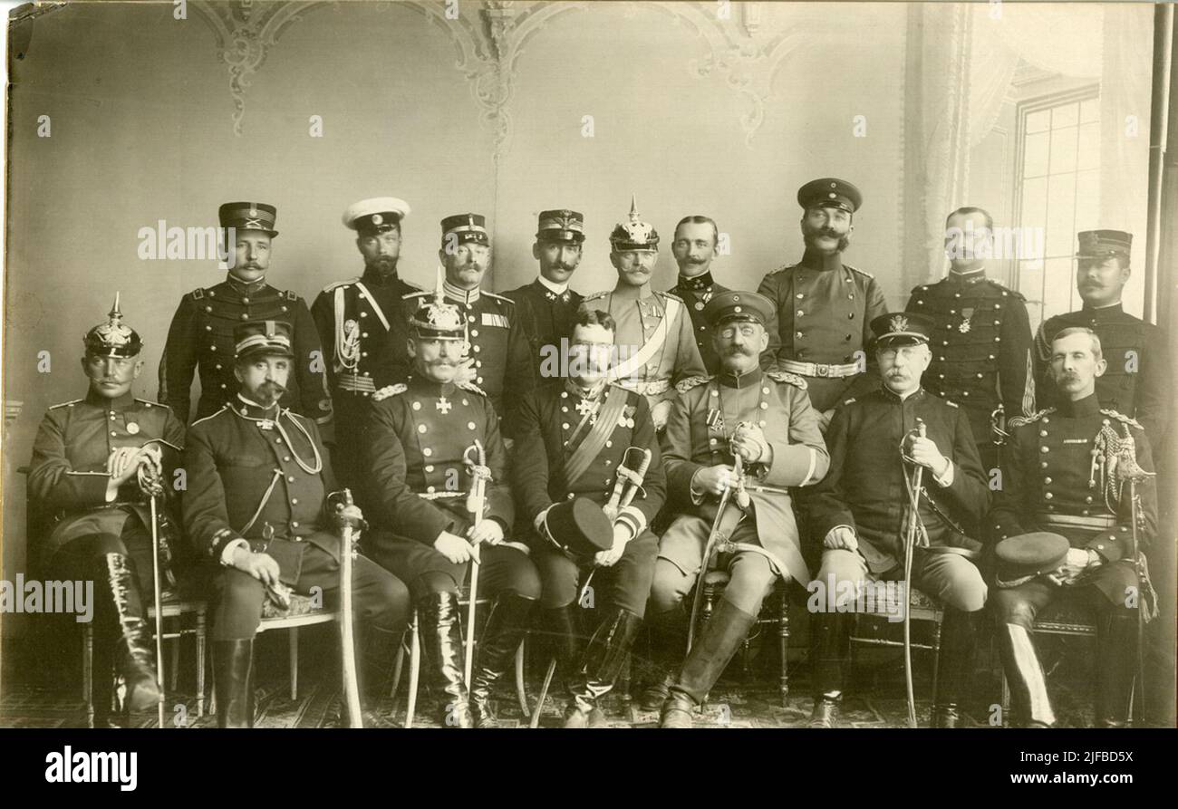 Group portrait of foreign officers. Group portrait of foreign officers ...