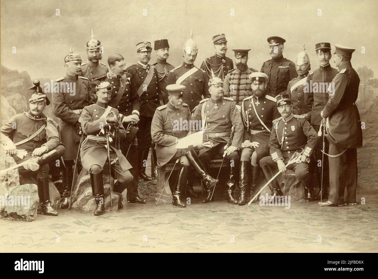 Group portrait of foreign officers. Group portrait of foreign officers ...