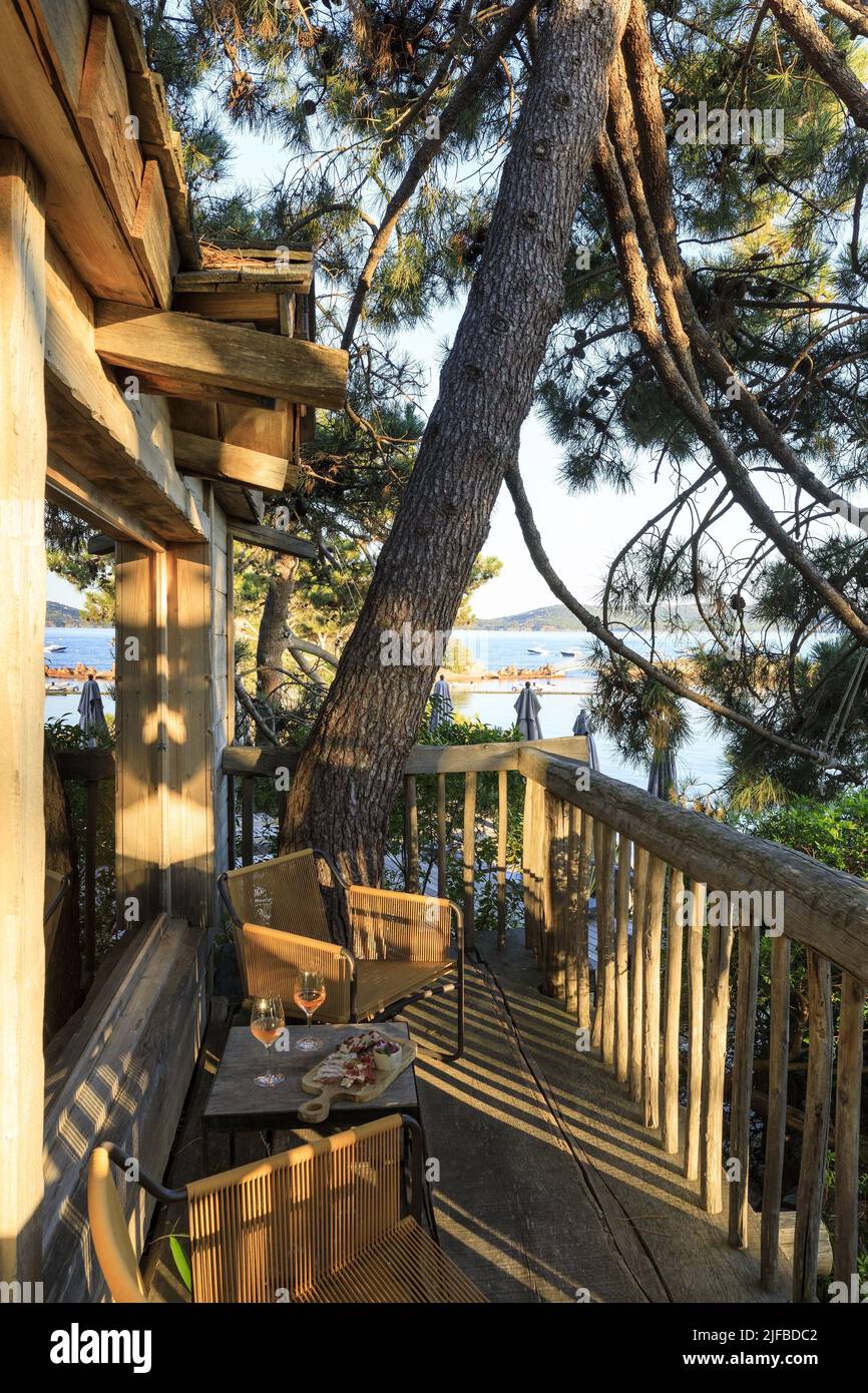 France, Corse du Sud, Gulf of Porto Vecchio, Porto Vecchio, Grand hotel ...