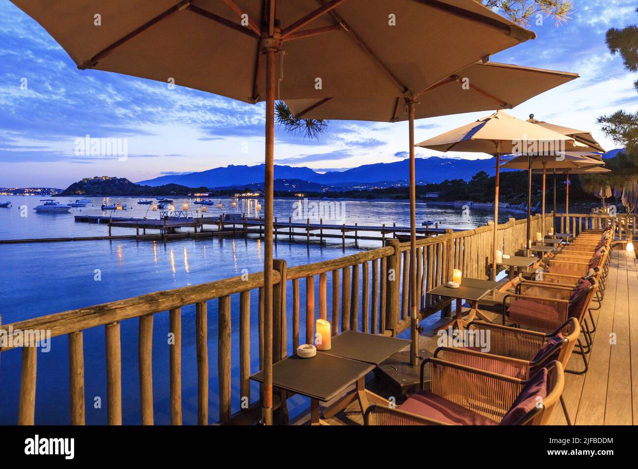 France, Corse du Sud, Gulf of Porto Vecchio, Porto Vecchio, Grand hotel ...