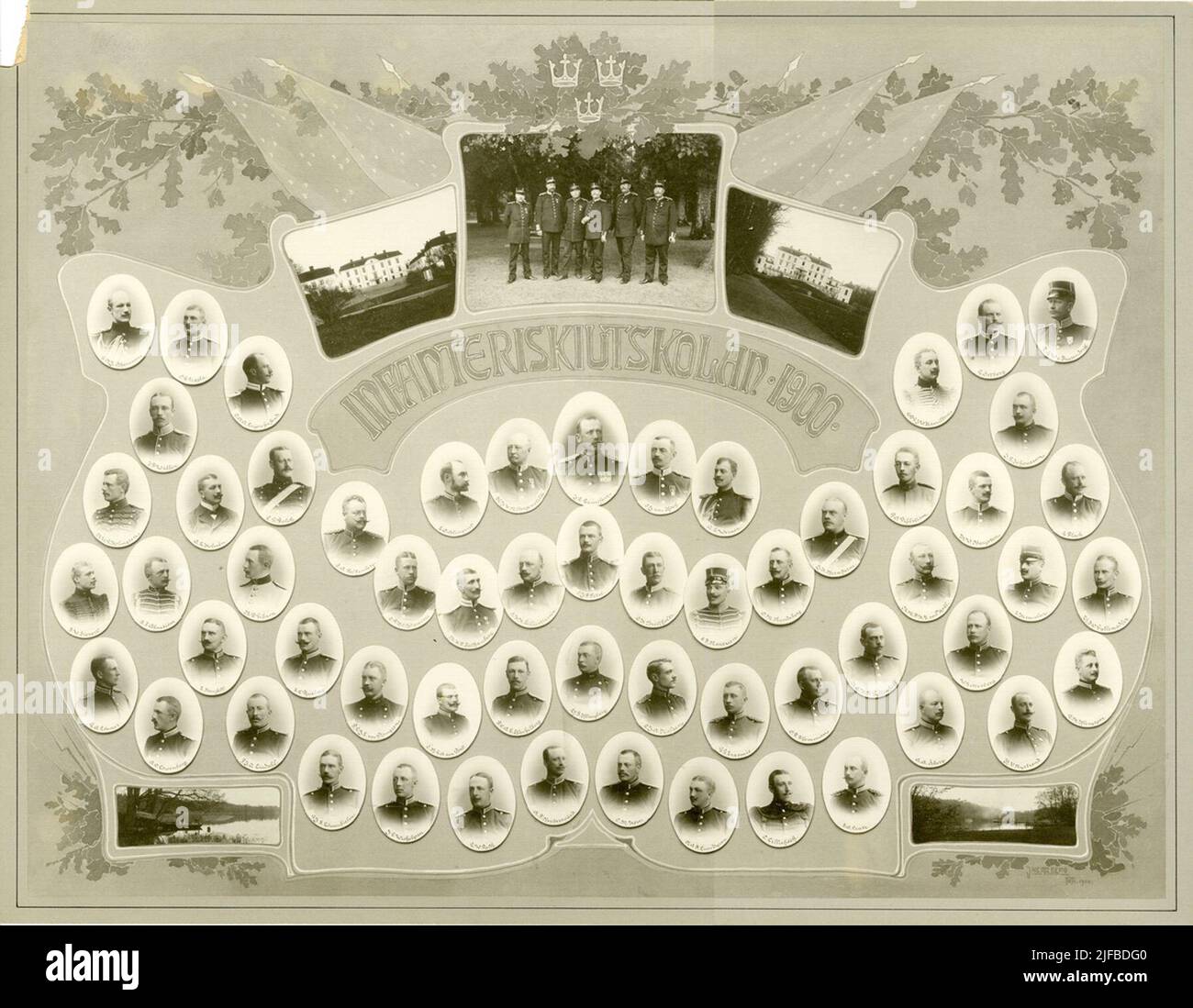 Officers at the Infantry Shot School 1900 Stock Photo - Alamy