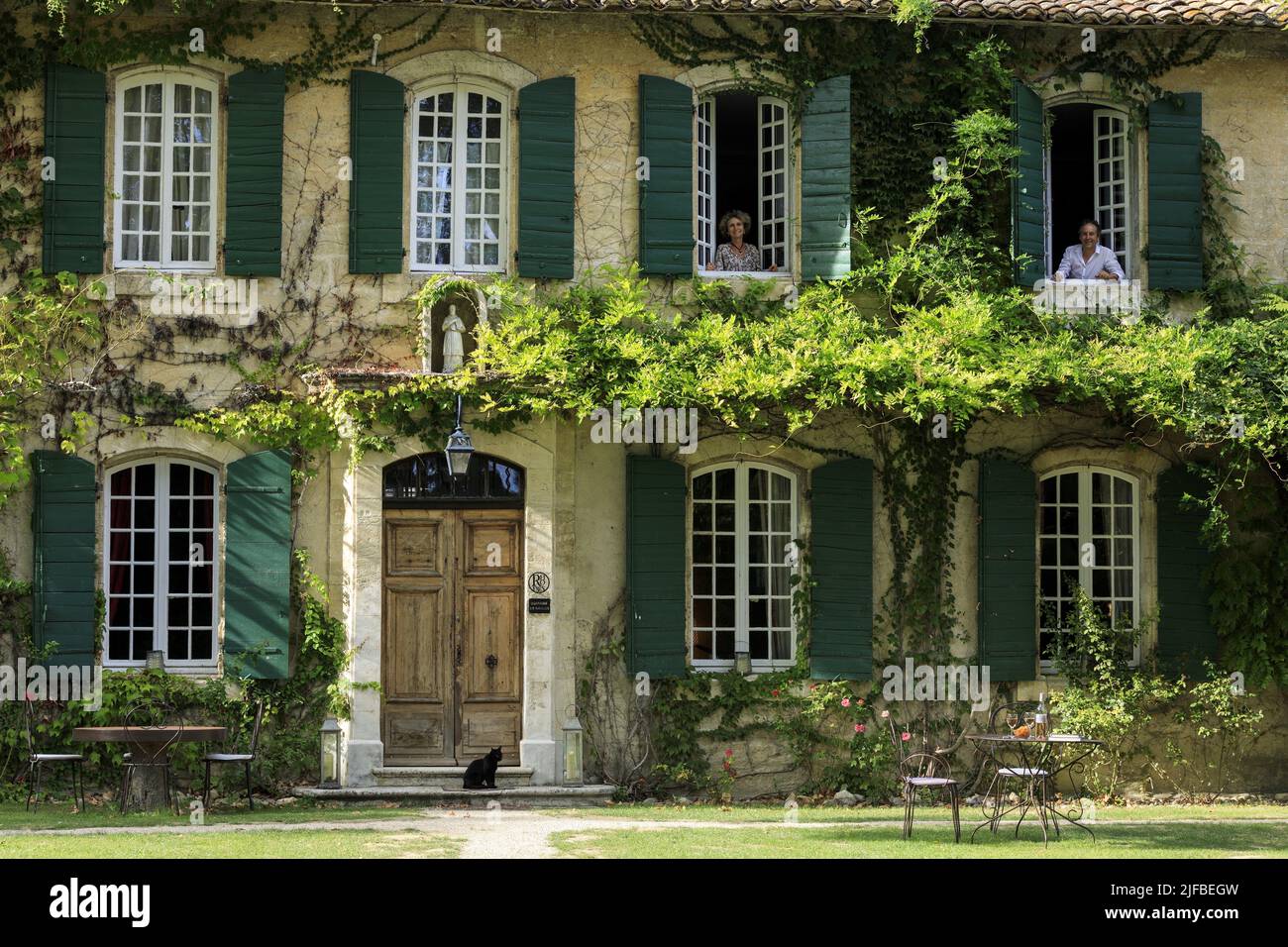 France, Vaucluse, Avignon, ile de La Barthelasse, Domaine de Rhodes ...