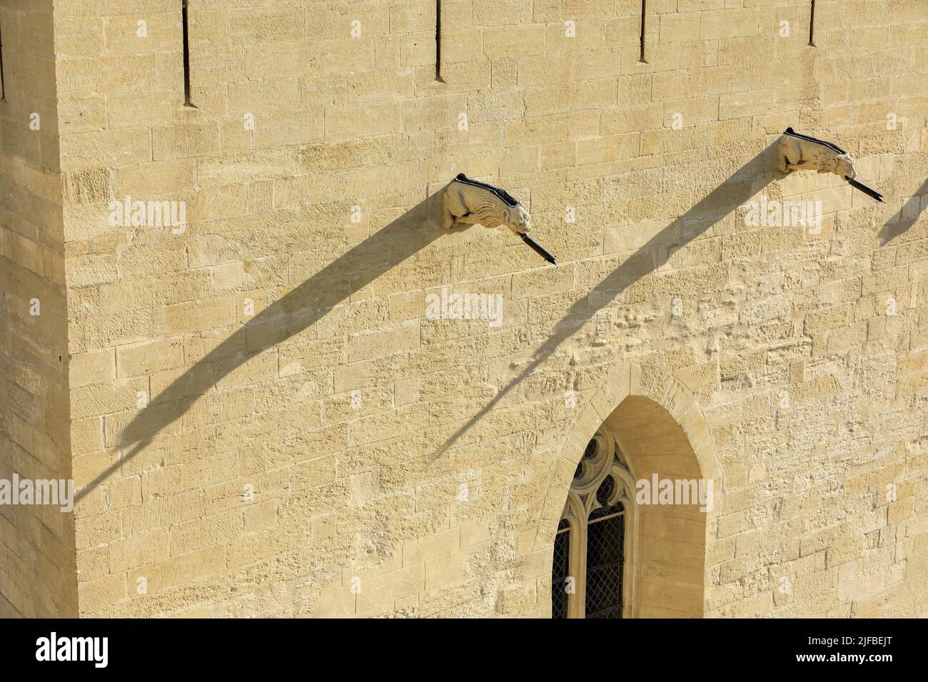 France, Vaucluse, Avignon, Palais des Papes (14th century) listed as ...