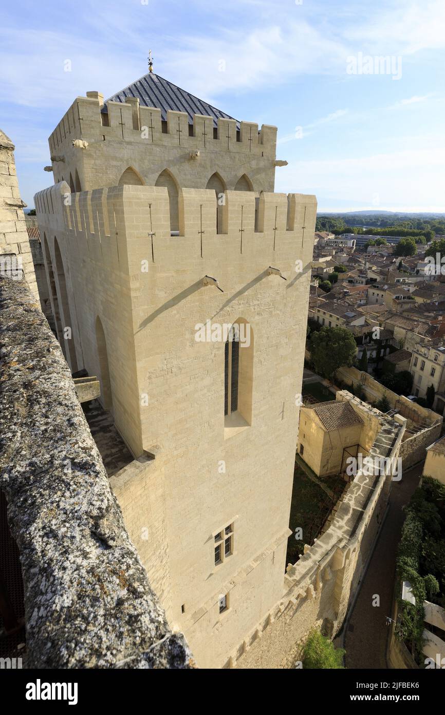 France, Vaucluse, Avignon, Palais des Papes (14th century) listed as ...