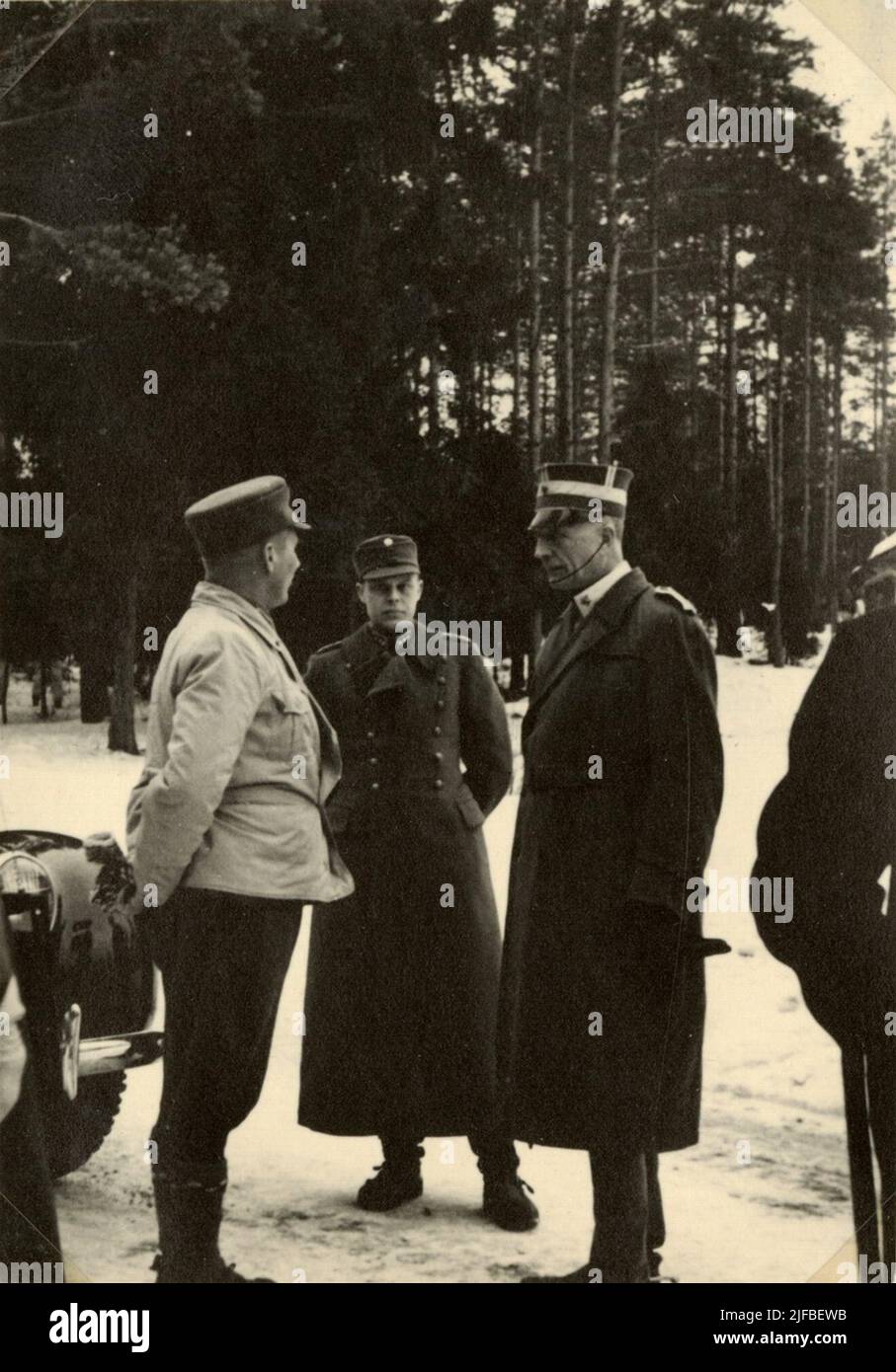 Study trip with General Alm to Finland 1.-12. March 1939. Finnish army ...