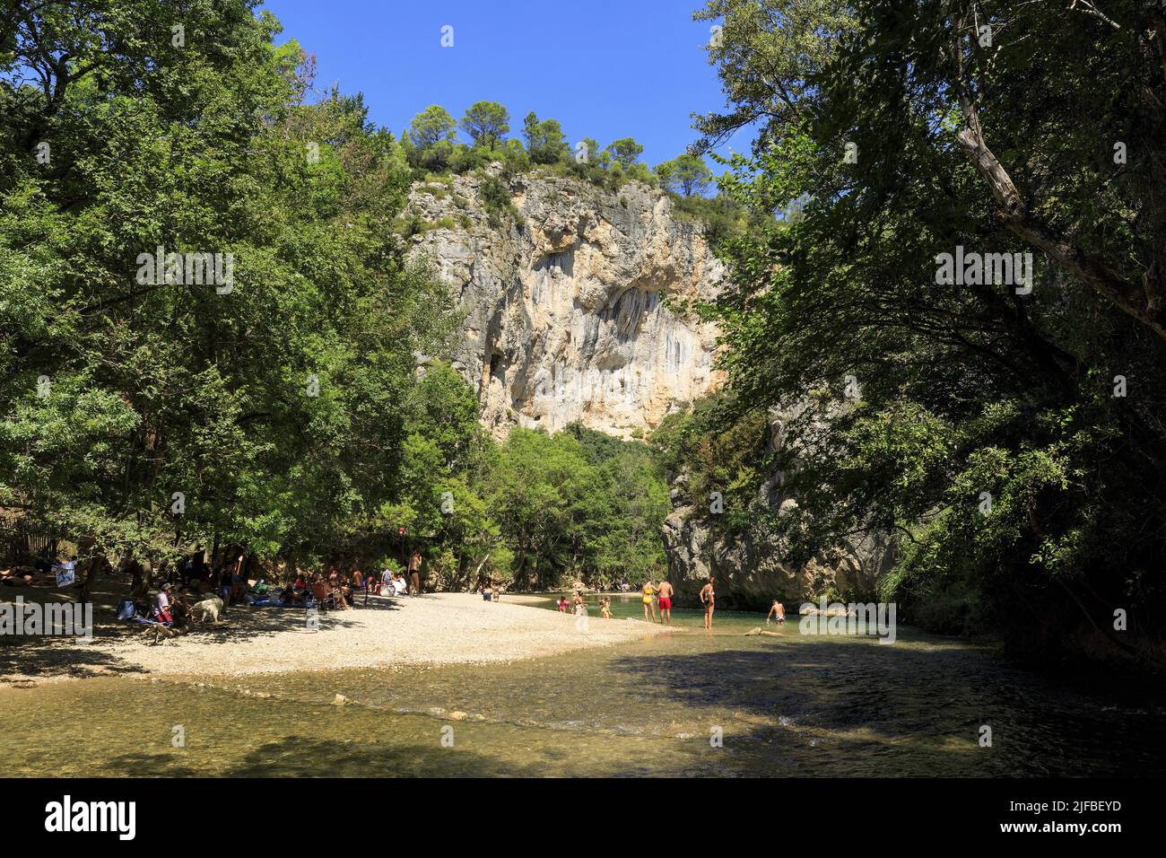 France, Var, Provence Verte, Correns, Sourn valley, Argens river ...
