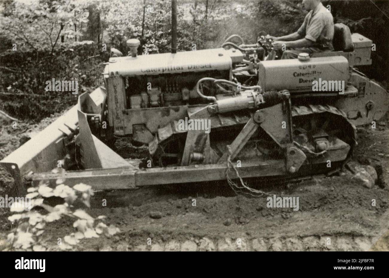The first tractor tests on Ingarö in Aug. 1939 Stock Photo - Alamy
