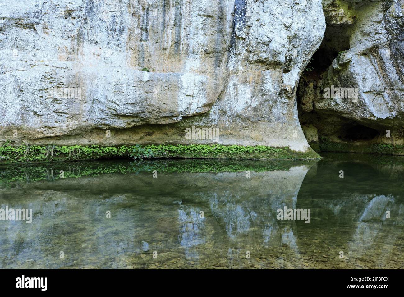 France, Var, Provence Verte, Chateauvert, the gorges of Vallon Sourn ...