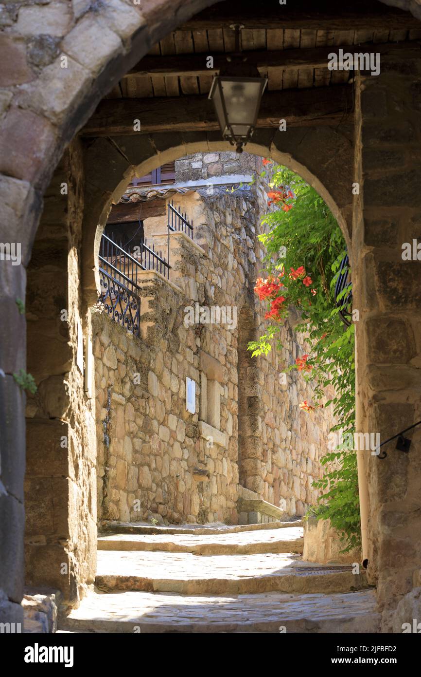 France, Var, Dracenie, Les Arcs sur Argens, Vieux Village Medieval, Le ...