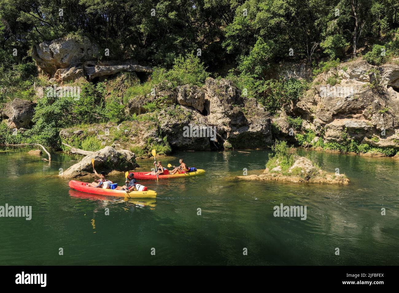 France, Var, Dracenie, Les Arcs sur Argens, the L'Argens river, the ...