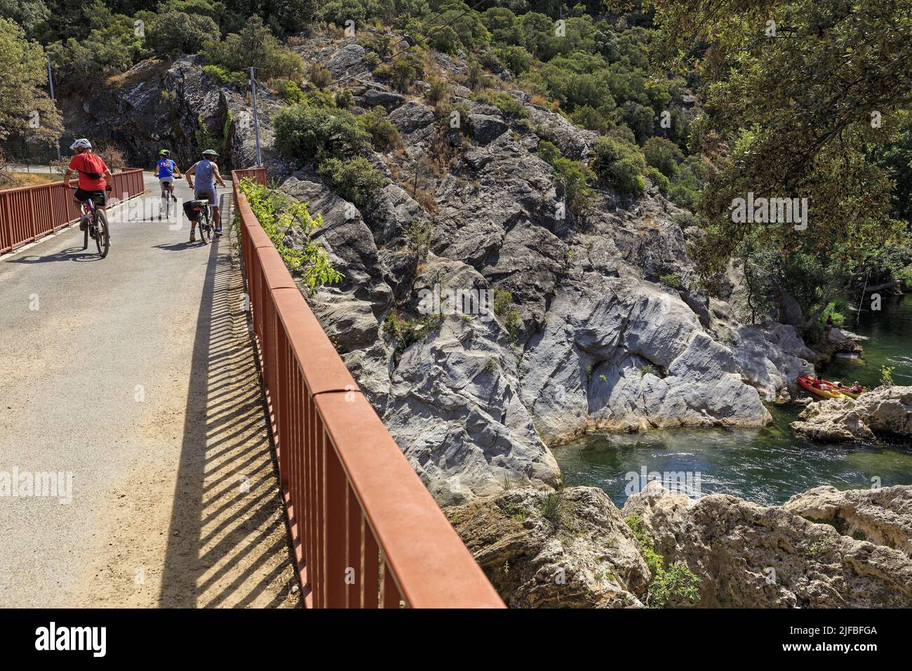 France, Var, Dracenie, Les Arcs sur Argens, the Tournavelle gorges, L ...