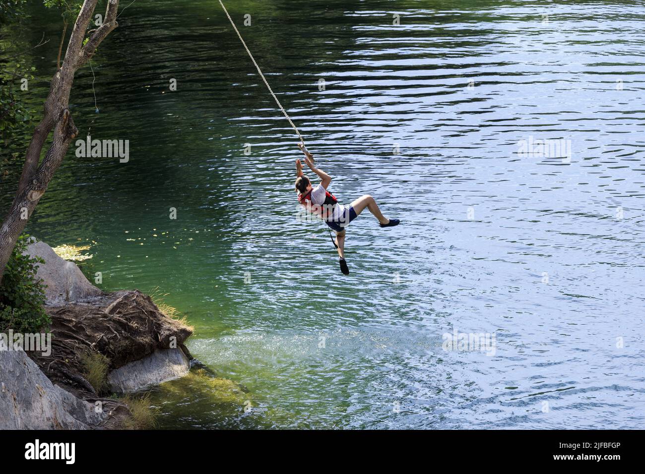 France, Var, Dracenie, Les Arcs sur Argens, the Tournavelle gorges, L ...