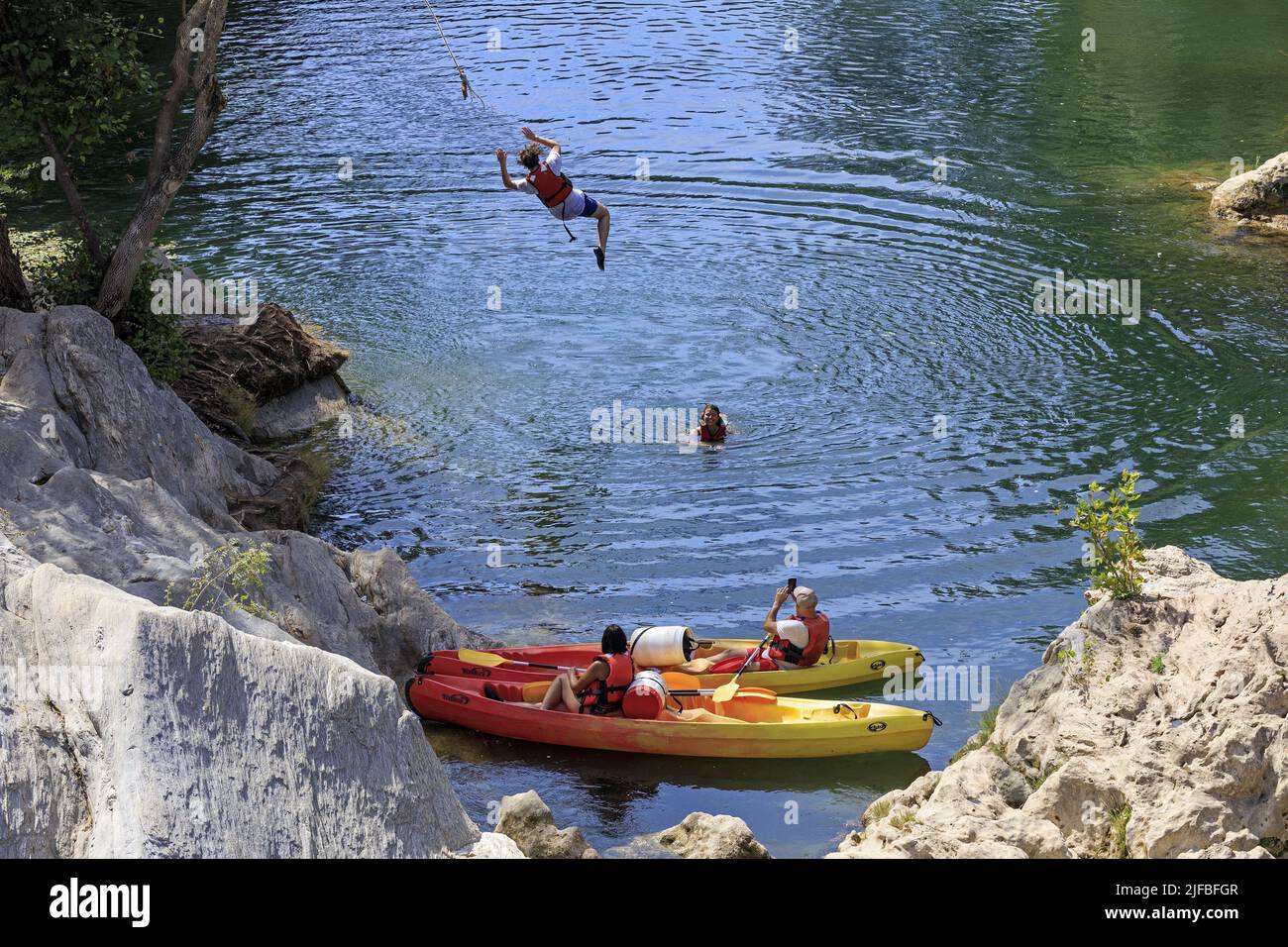 France, Var, Dracenie, Les Arcs sur Argens, the Tournavelle gorges, L ...
