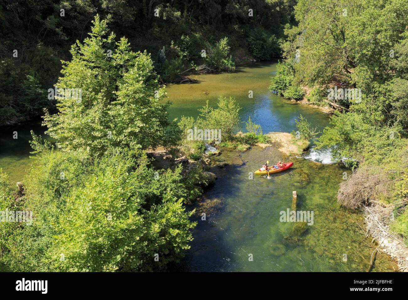 France, Var, Dracenie, Les Arcs sur Argens, the L'Argens river, the ...