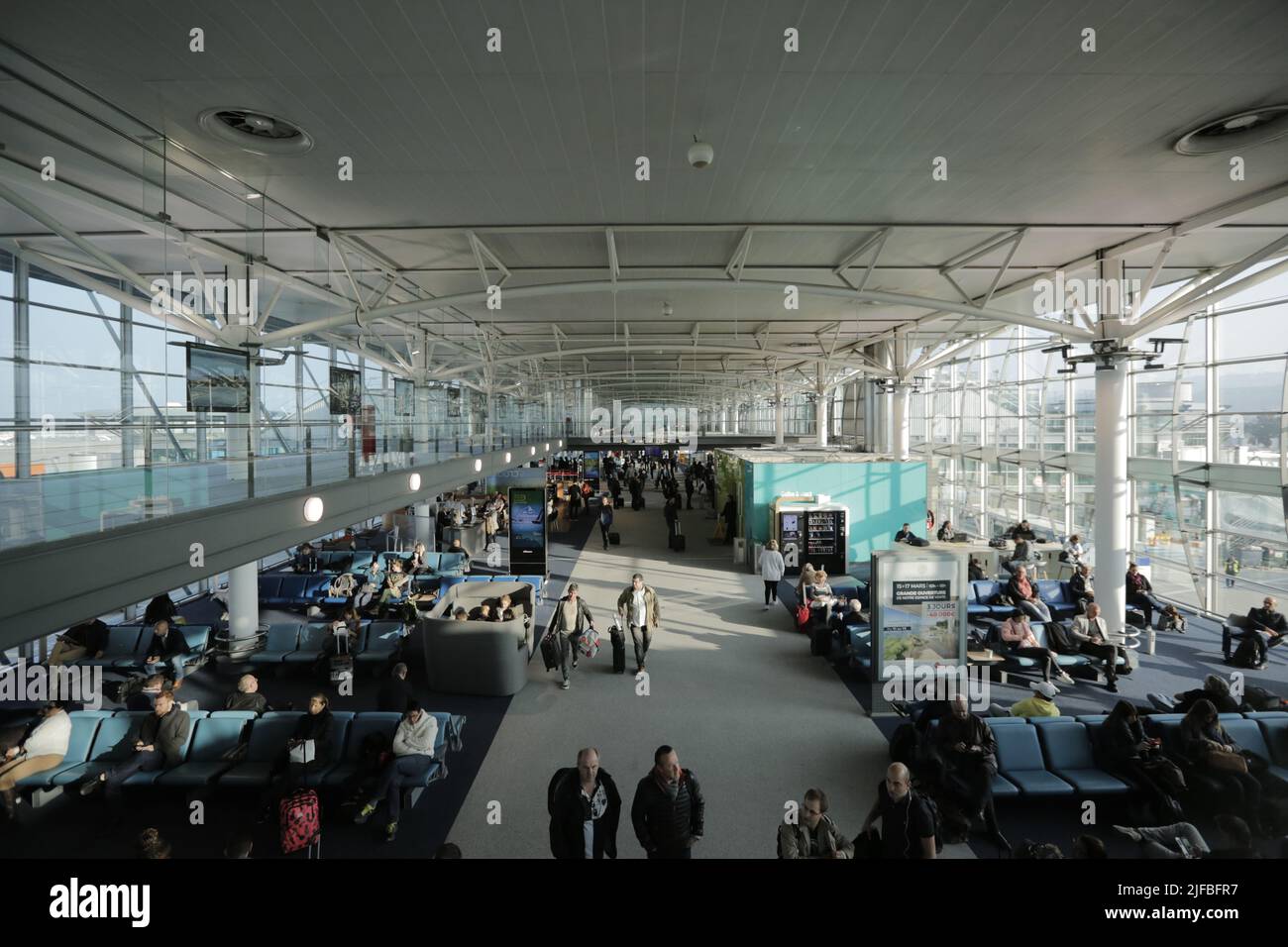 France, Bouches du Rhone, Marignane, Marseille Provence airport ...