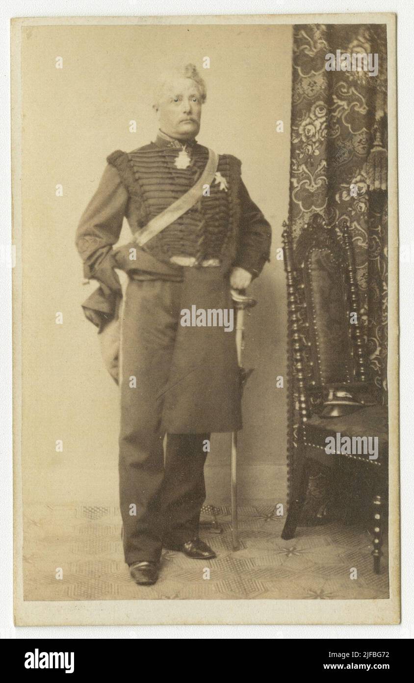 Portrait of free lord Fredrik (Fritz) Thott, Major General at the Skåne ...