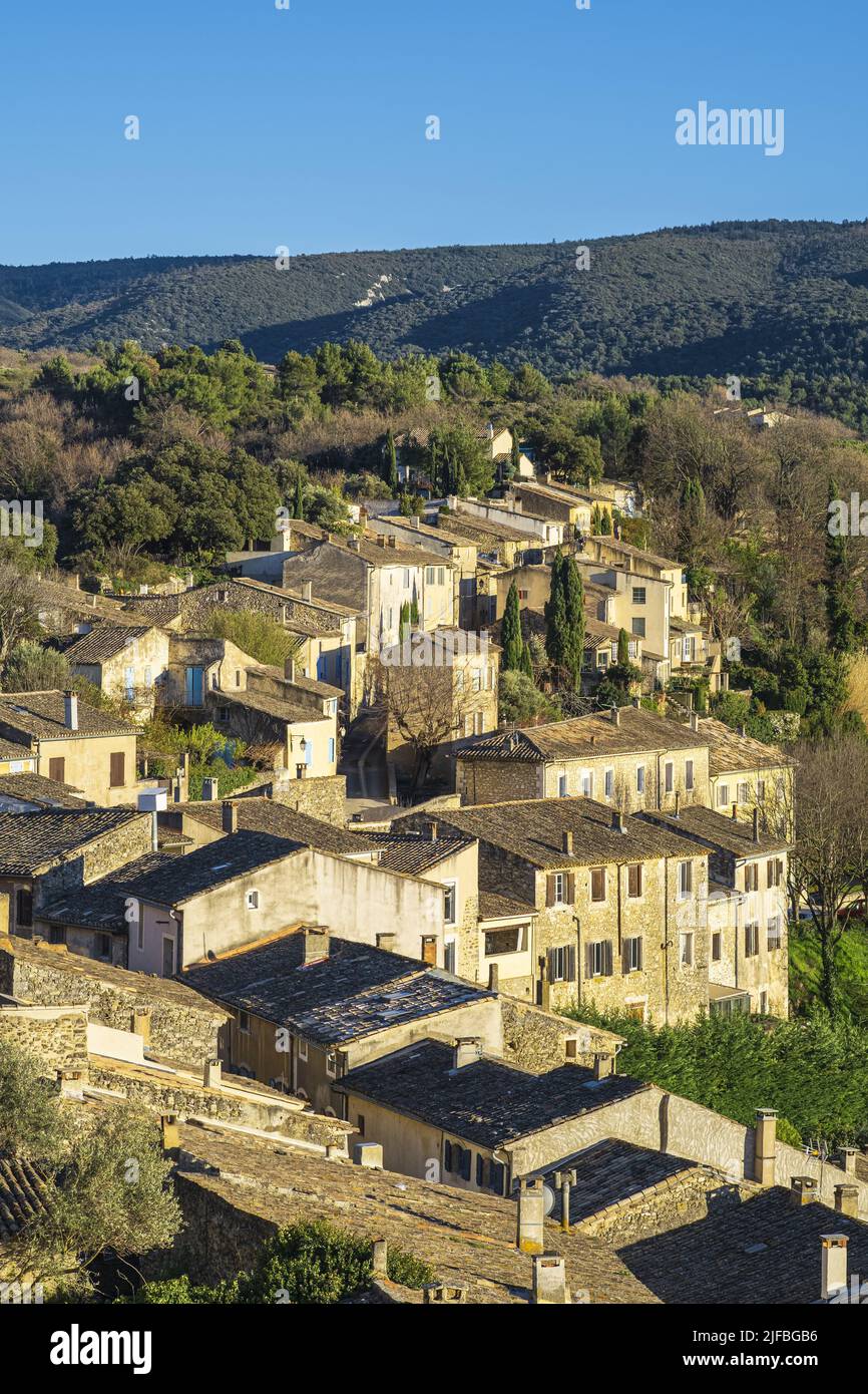 France, Vaucluse, Luberon regional nature park, Menerbes, labelled Les ...