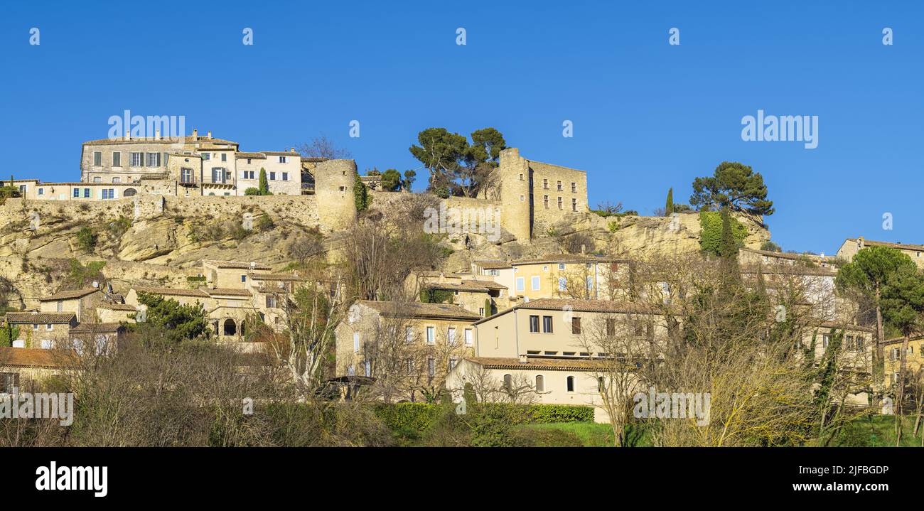 France, Vaucluse, Luberon regional nature park, Menerbes, labelled Les ...