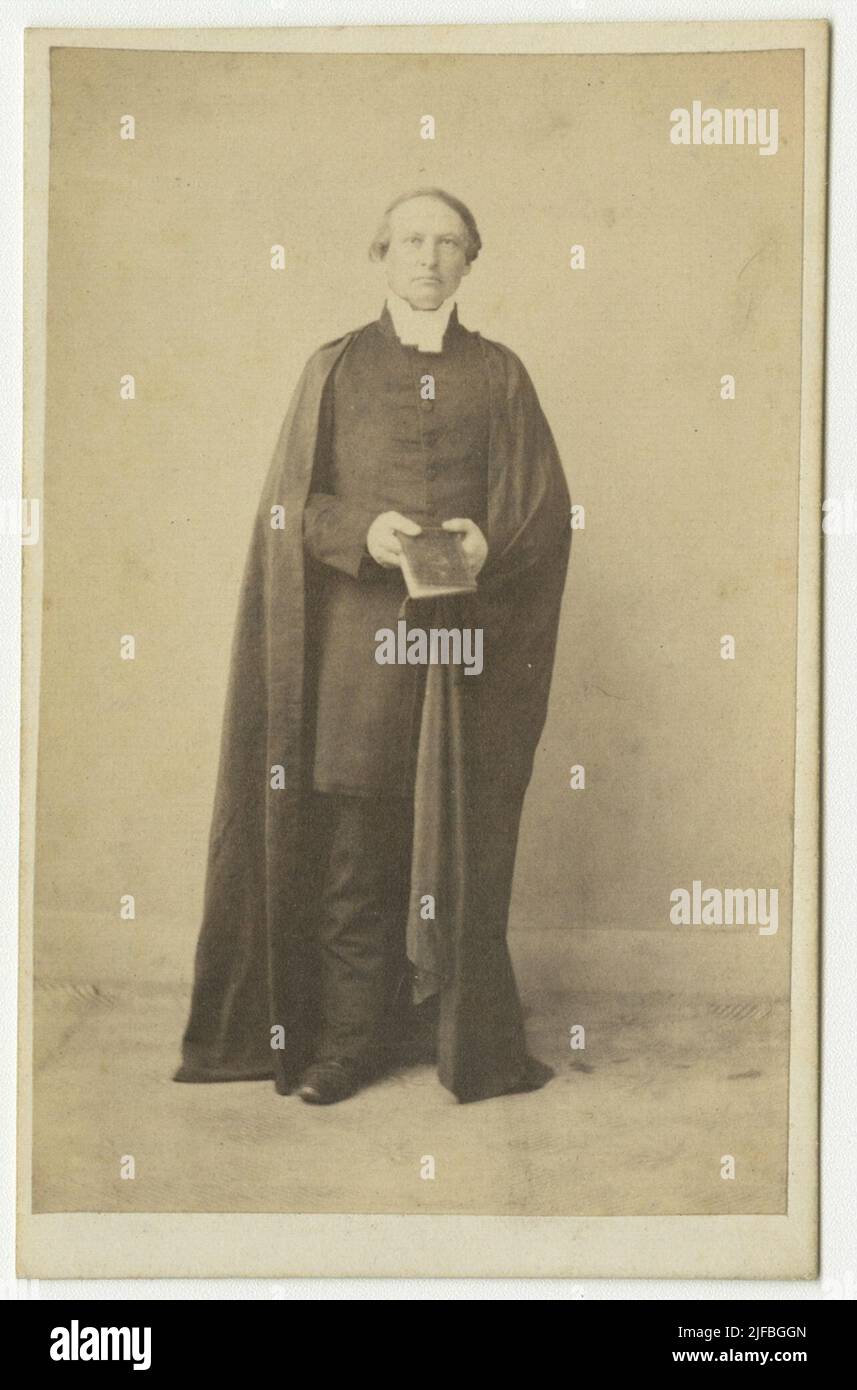 Portrait of Olof Adolf Optatus Warholm, regiment pastor at the Skåne ...