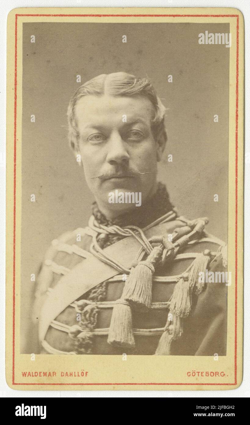 Portrait of Lars Peter Fredrik Rudebeck, officer at the Crown Prince's ...