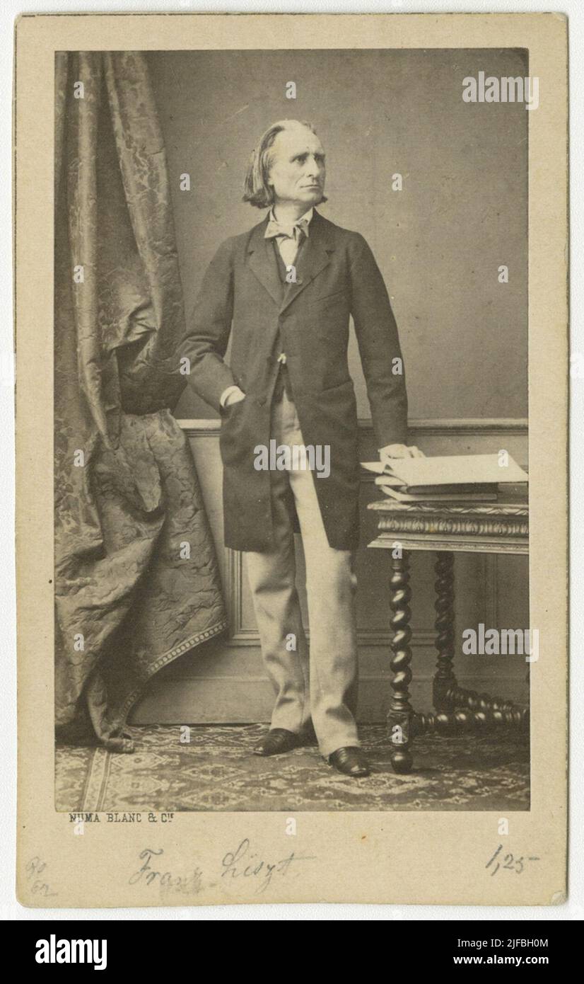 Portrait of composer Franz Liszt Stock Photo - Alamy