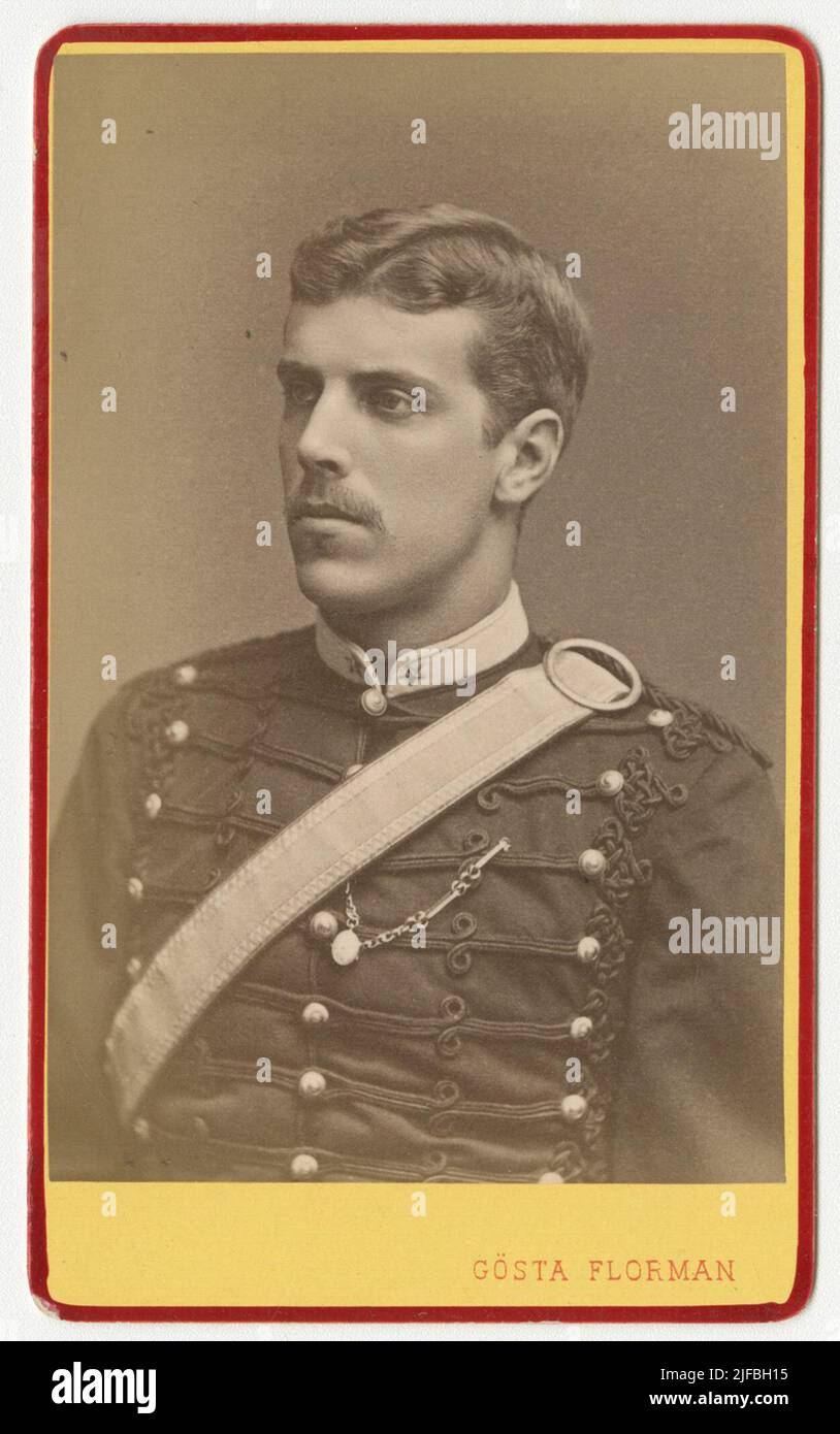 Portrait by Carl Gustaf Axelson, lieutenant at Wende's artillery ...