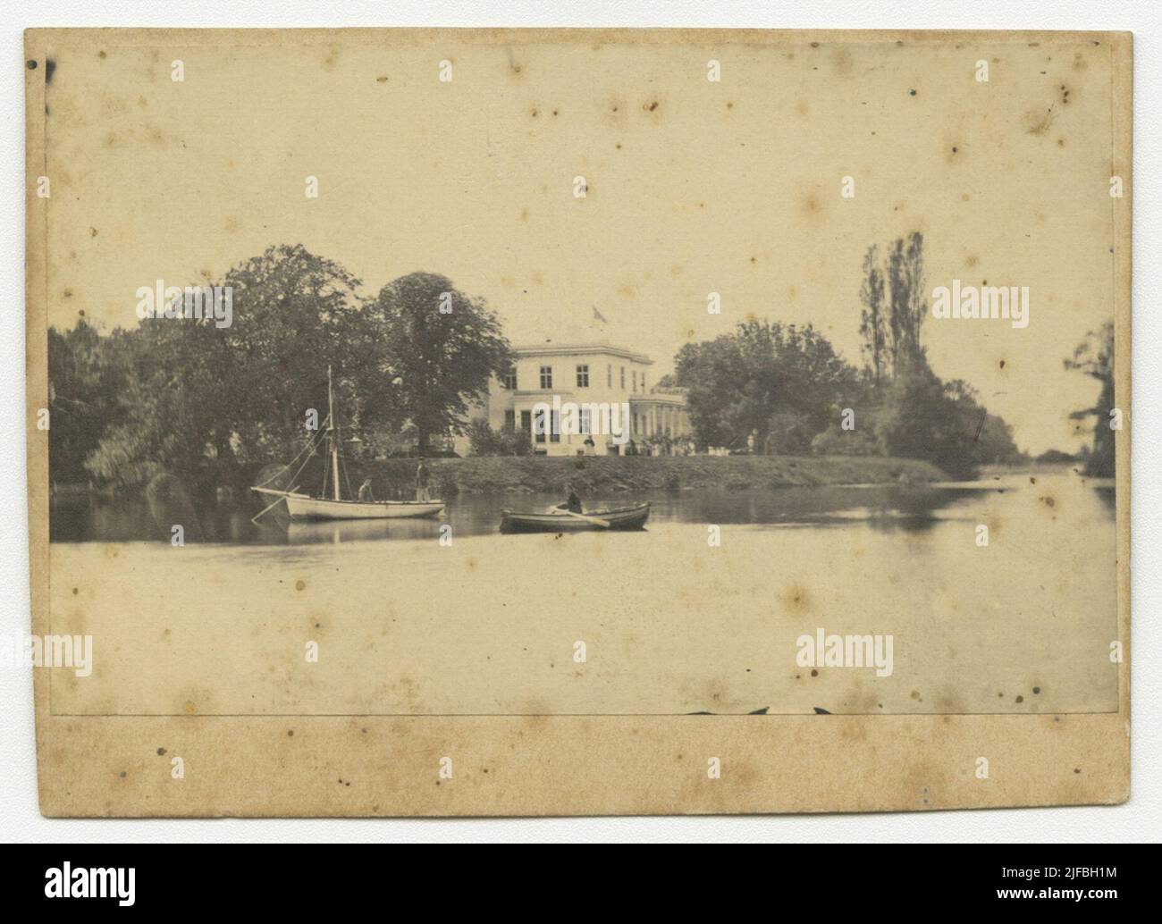 View over houses in front of streams Stock Photo - Alamy