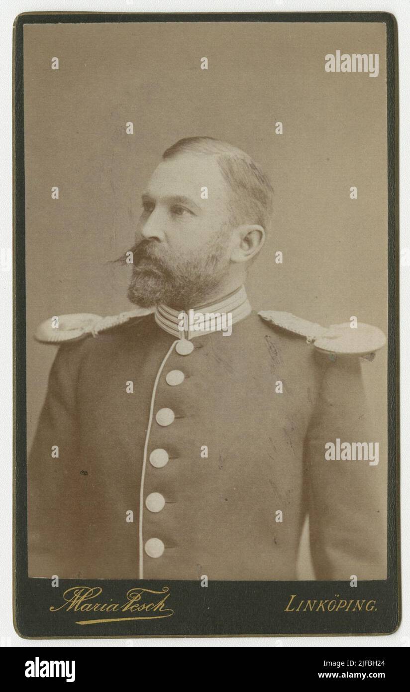 Portrait of Fabian Carl Lundvall, officer at the First Life Grenadier ...