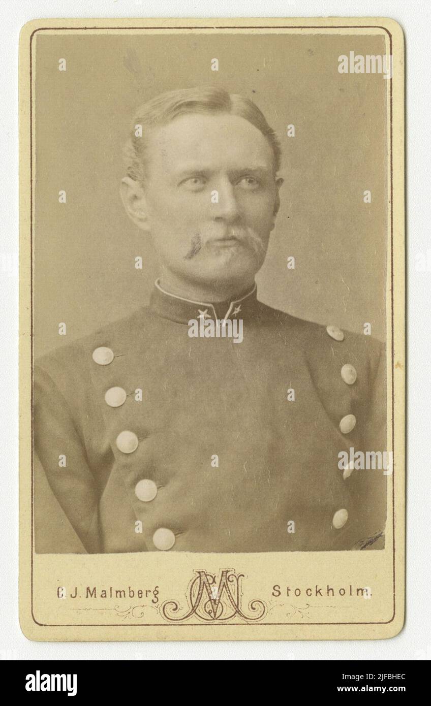 Portrait of Constan's Victor du Rietz, lieutenant at the First Life ...