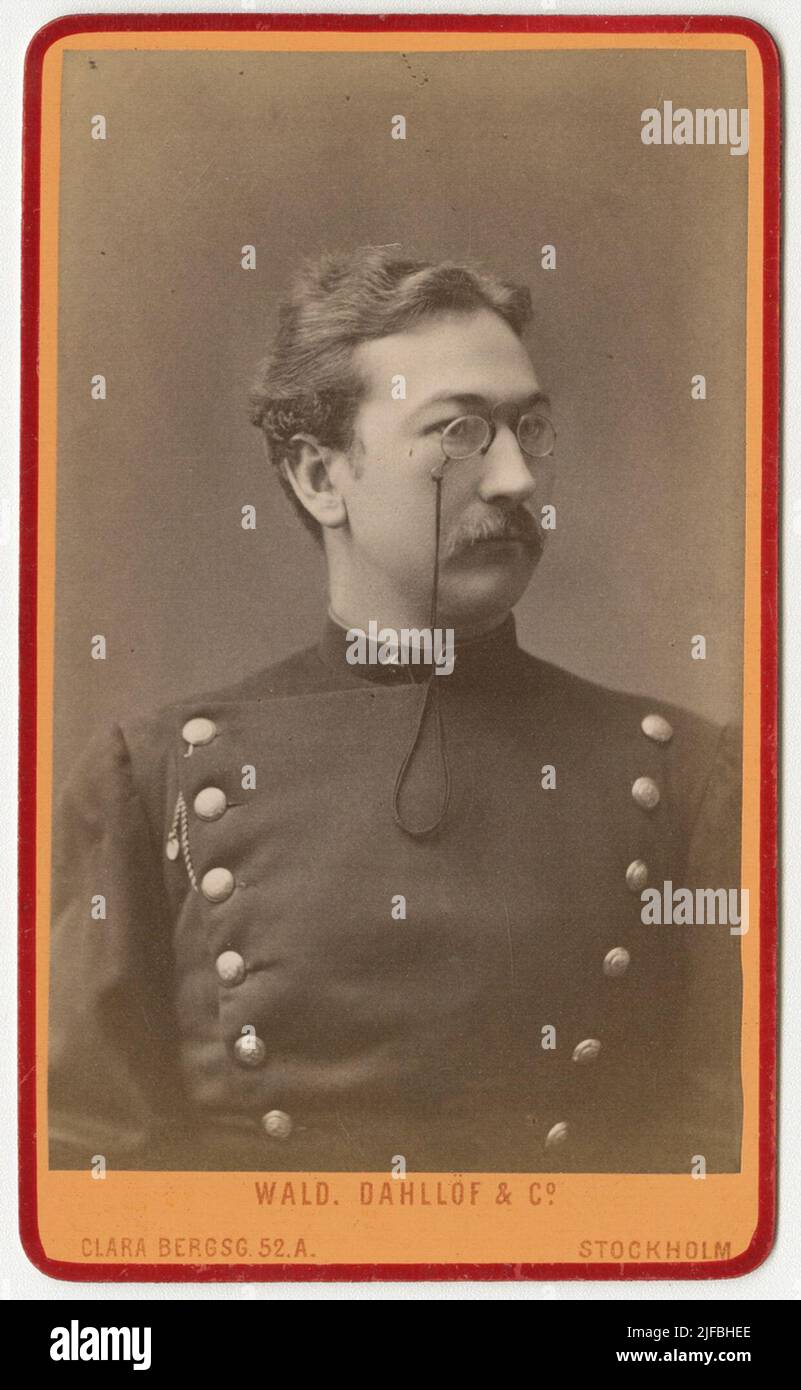 Portrait of Adam Gabriel Fredrik Ludvig Nordenskjöld, lieutenant at the ...