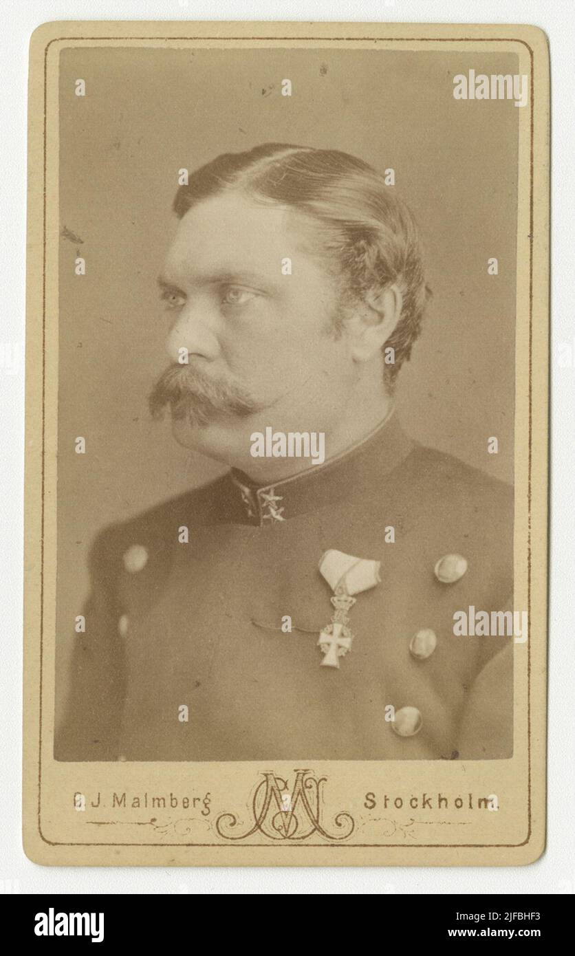 Portrait of free lord Knut Alfred Rudolf Fabian Örnsköld, lieutenant at ...