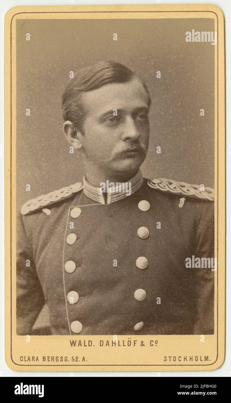 Portrait of Anders Hugo Levin, officer at the Second Life Grenadier ...
