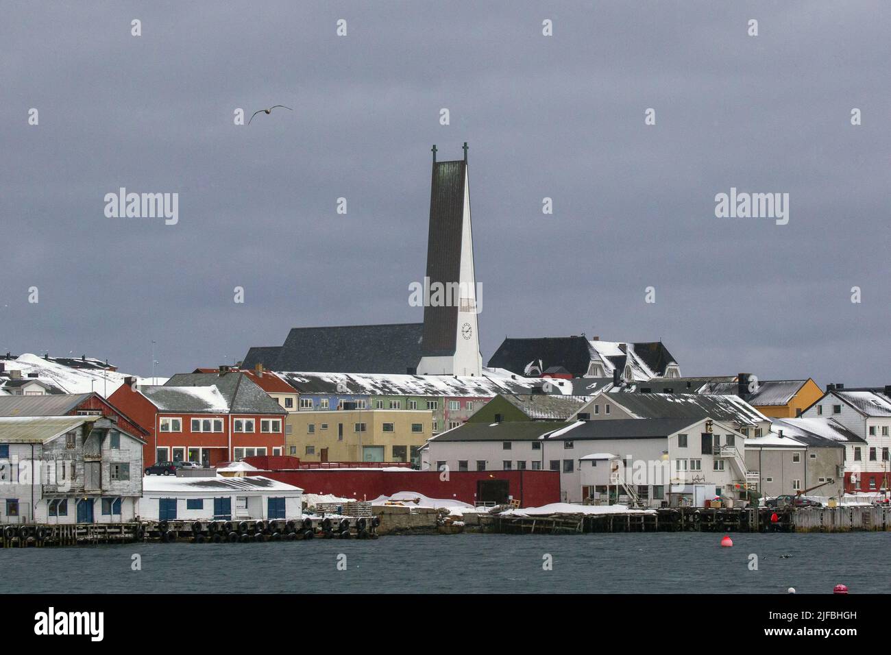 Norway, Varanger Fjord, Vardo, Church of Vardø Stock Photo - Alamy