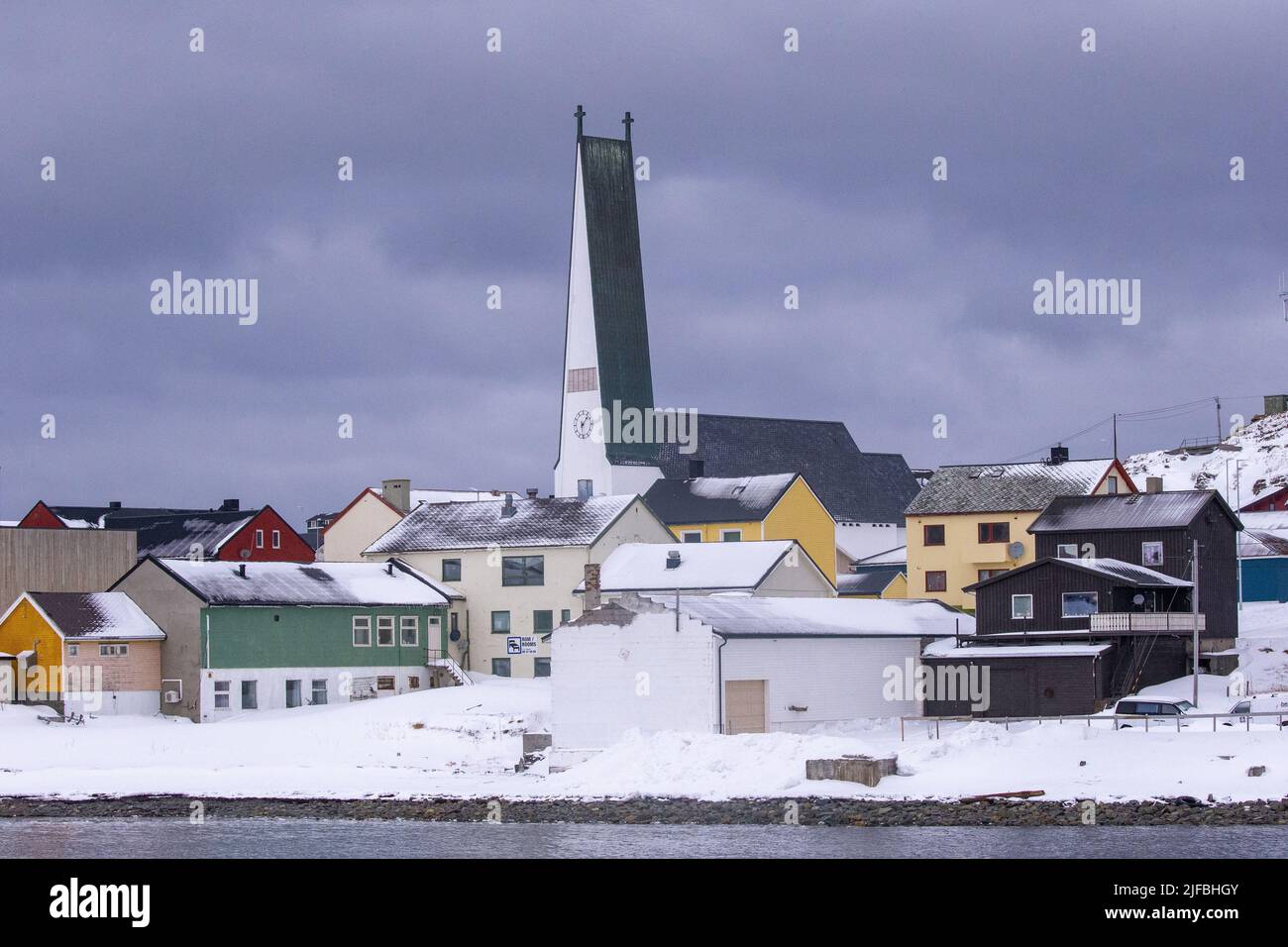 Norway, Varanger Fjord, Vardo, Church of Vardø Stock Photo - Alamy