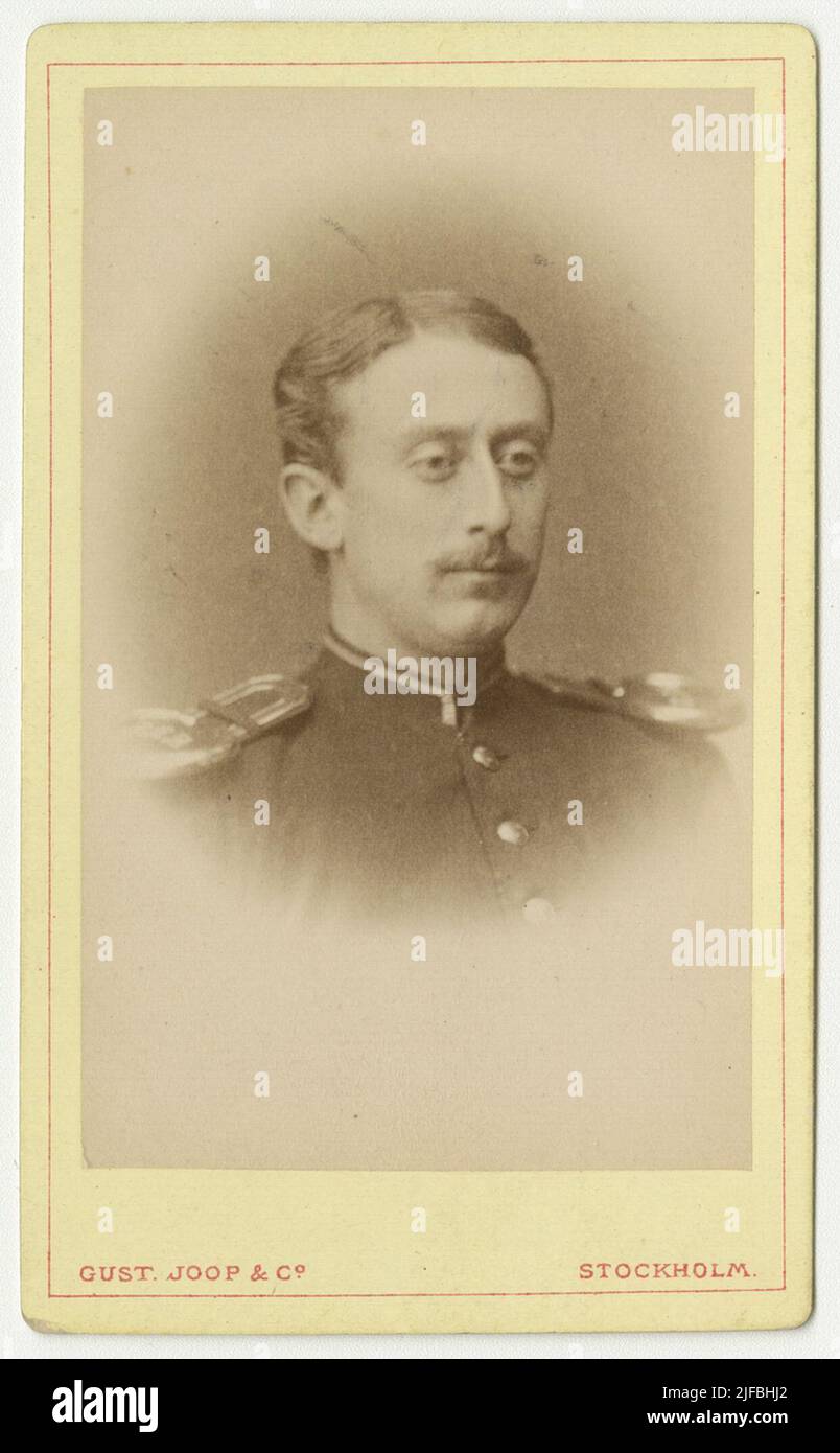 Portrait of Otto Gustaf Erik Thott at Karlberg war school Stock Photo ...