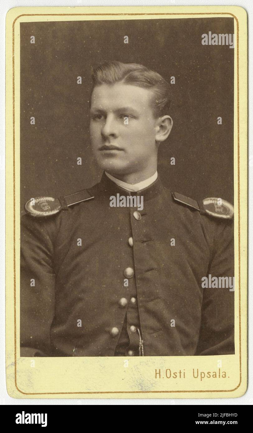 Portrait of Claes Robert von Bahr at the Karlberg war school Stock ...