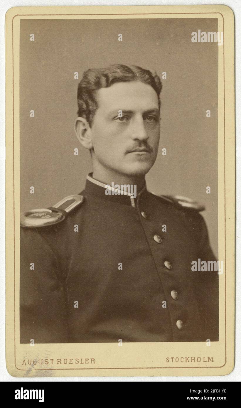 Portrait of Erik Gahn at the Karlberg war school Stock Photo - Alamy