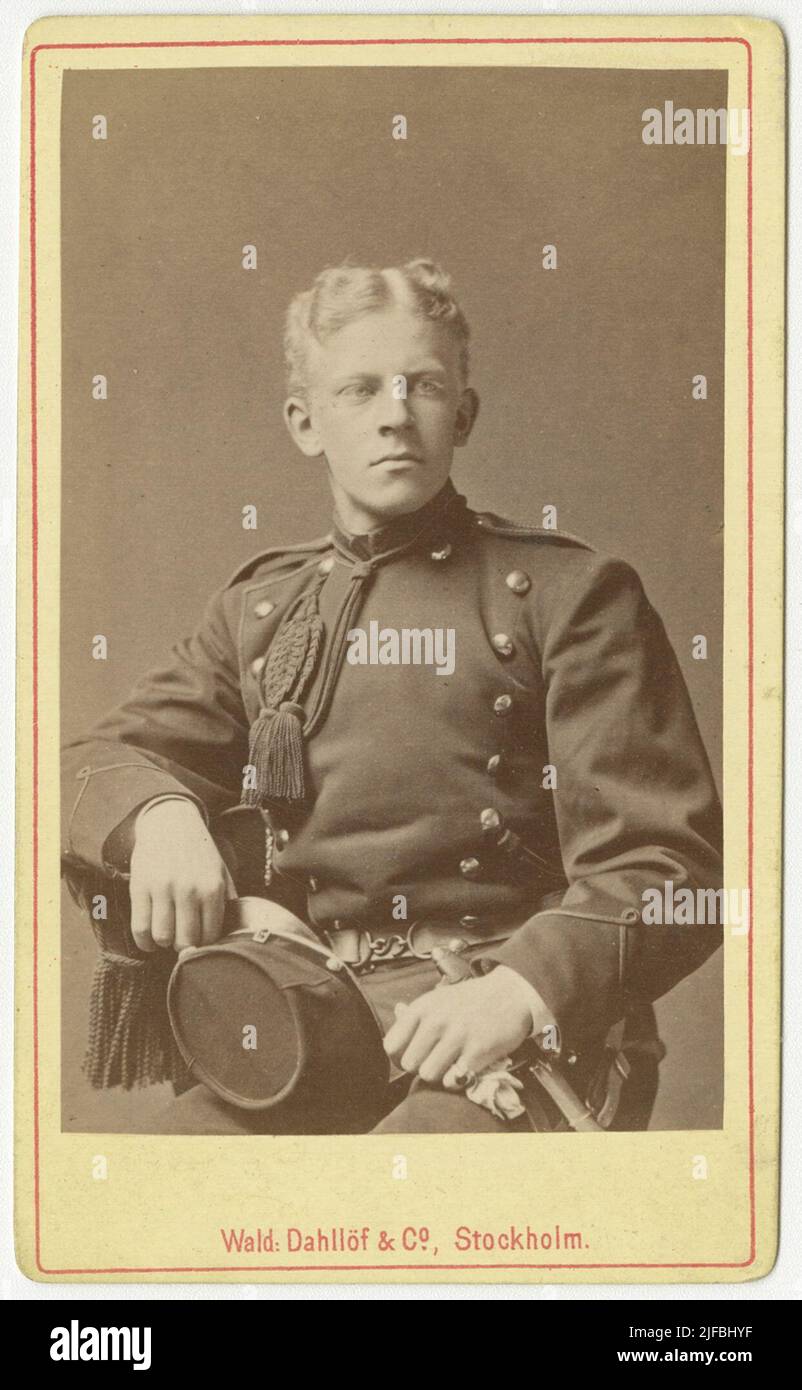 Portrait of Sigvard Olof Beck-Friis, officer at the Skåne Dragon ...